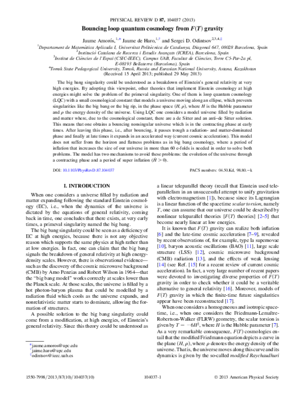 (PDF) Bouncing loop quantum cosmology fromF(T)gravity