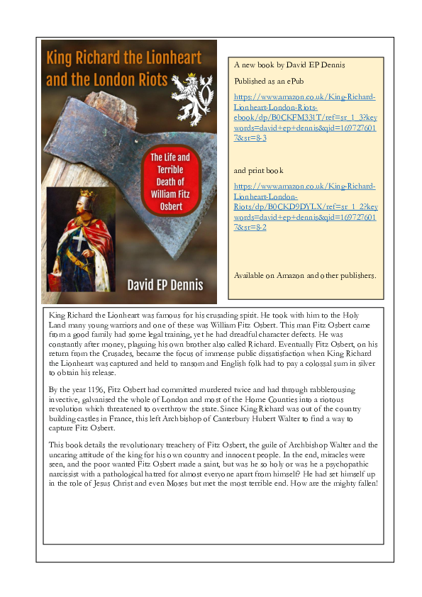 (PDF) Richard the Lionheart and the London Riots