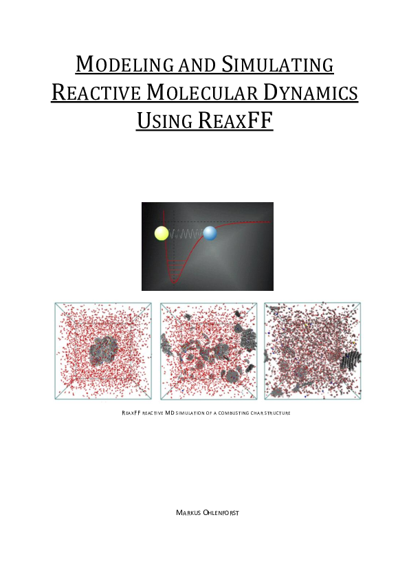 (PDF) Modeling and Simulating Reactive Molecular Dynamics Using Reaxff