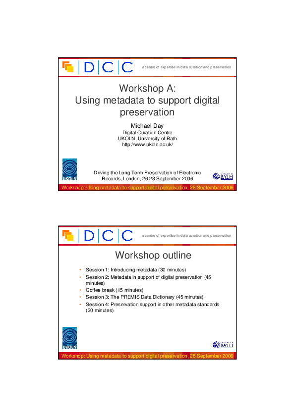 (PDF) Session overview