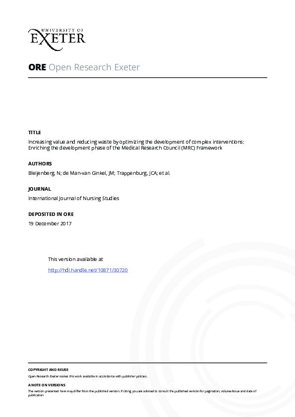 (PDF) Increasing value and reducing waste by optimizing the development ...