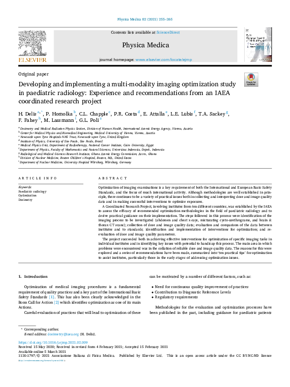 Pdf Developing And Implementing A Multi Modality Imaging Optimization