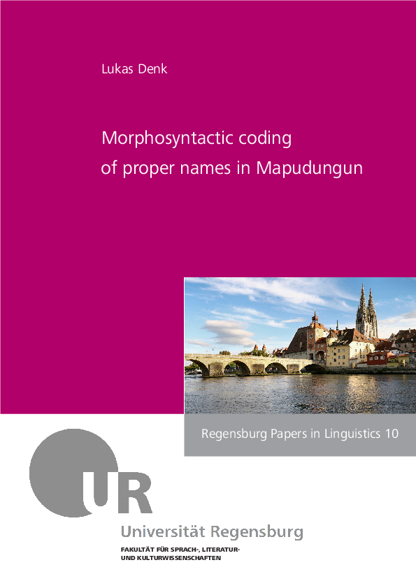 (PDF) Morphosyntactic coding of proper names in Mapudungun