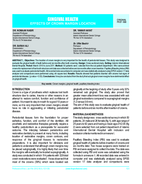 (PDF) Gingival Health