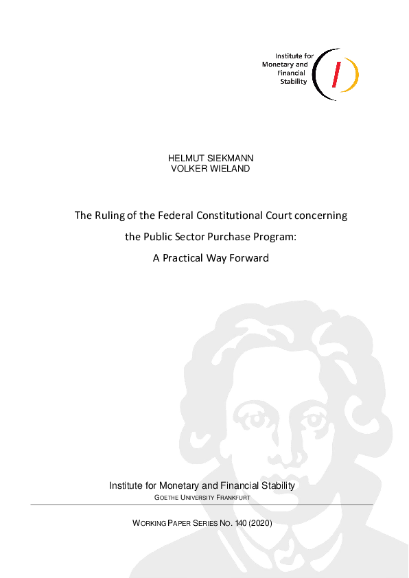 (PDF) The ruling of the Federal Constitutional Court concerning the ...