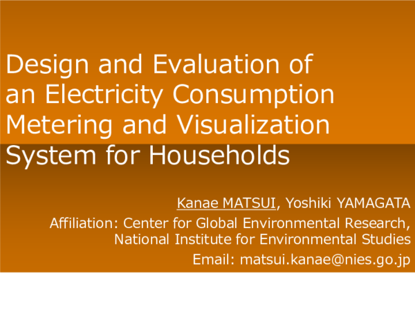 (PDF) Design and evaluation of an electricity consumption metering and ...