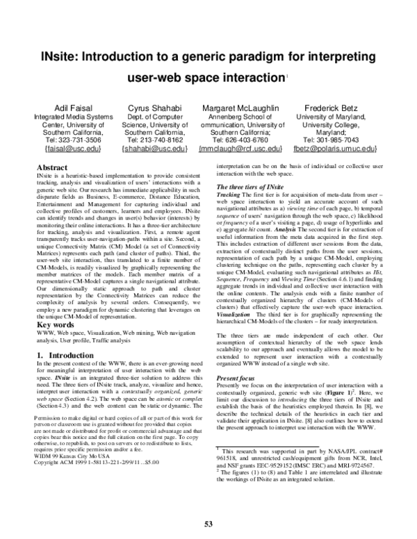 (PDF) INsite: User Interaction Tracking and Analysis