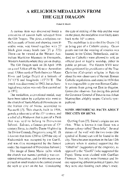 (PDF) A religious medallion from the Gilt Dragon