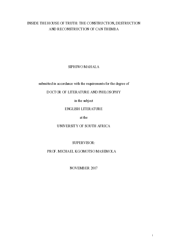 (PDF) Inside the house of truth : destruction and reconstruction of Can ...