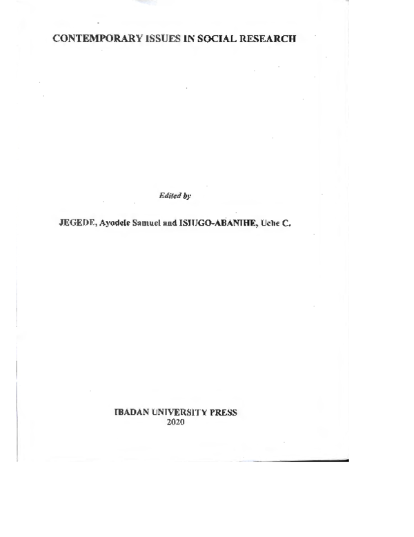 (PDF) Writing Social Research Report