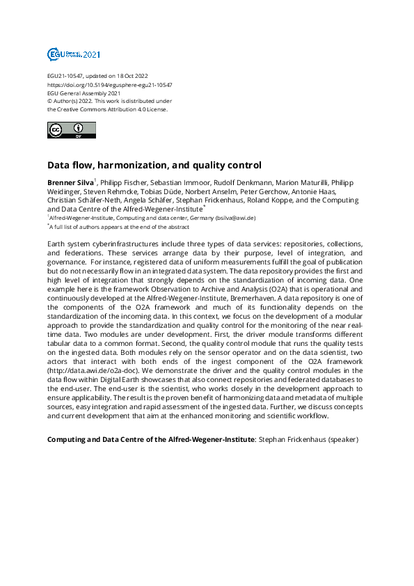 (PDF) Data flow, harmonization, and quality control | Brenner Silva - Academia.edu