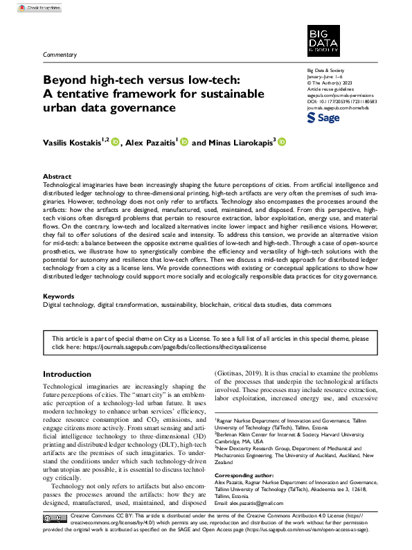 (PDF) Beyond high-tech versus low-tech: A tentative framework for ...