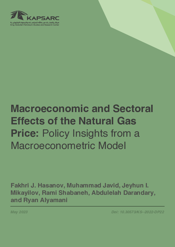 (PDF) Macroeconomic and Sectoral Effects of the Natural Gas Price: Policy Insights from a ...