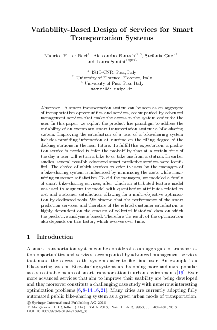 (PDF) Variability-Based Design of Services for Smart Transportation Systems