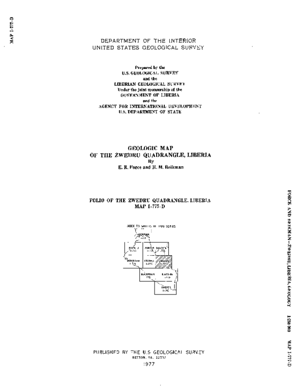 (PDF) Geologic map of the Zwedru Quadrangle, Liberia