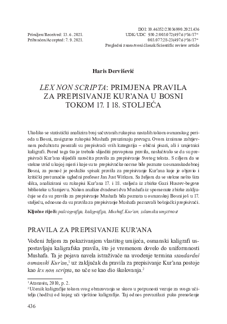 (PDF) Lex Non Scripta / Lex Non Scripta | Haris Dervisevic - Academia.edu