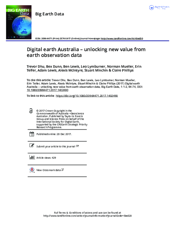 (PDF) Digital earth Australia – unlocking new value from earth ...