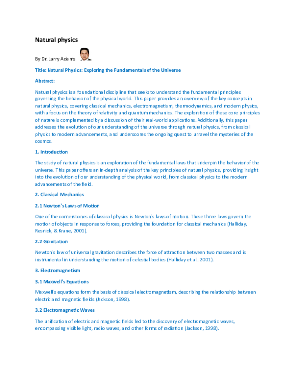 (DOC) Natural physics