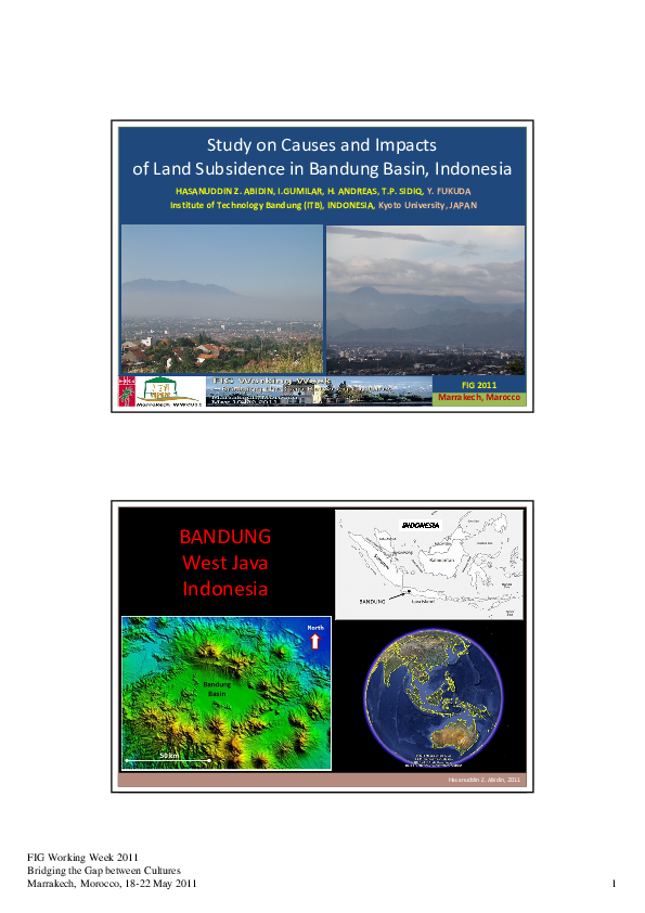(PDF) On causes and impacts of land subsidence in Bandung Basin, Indonesia