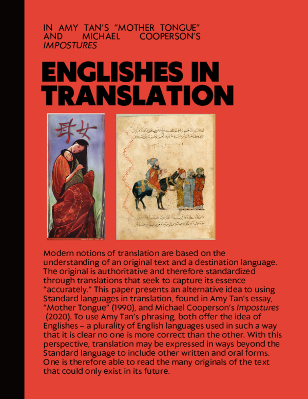 (PDF) ENGLISHES IN TRANSLATION