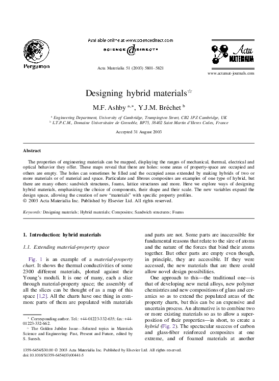 (PDF) Designing hybrid materials