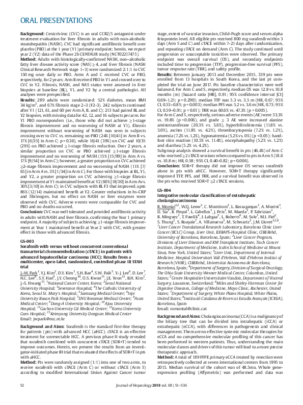 Pdf Integrative Molecular Classification Of Extrahepatic Cholangiocarcinoma B Minguez