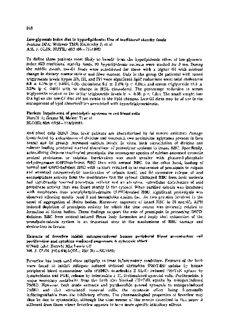 (PDF) Favism: Impairment of proteolytic systems in red blood cells