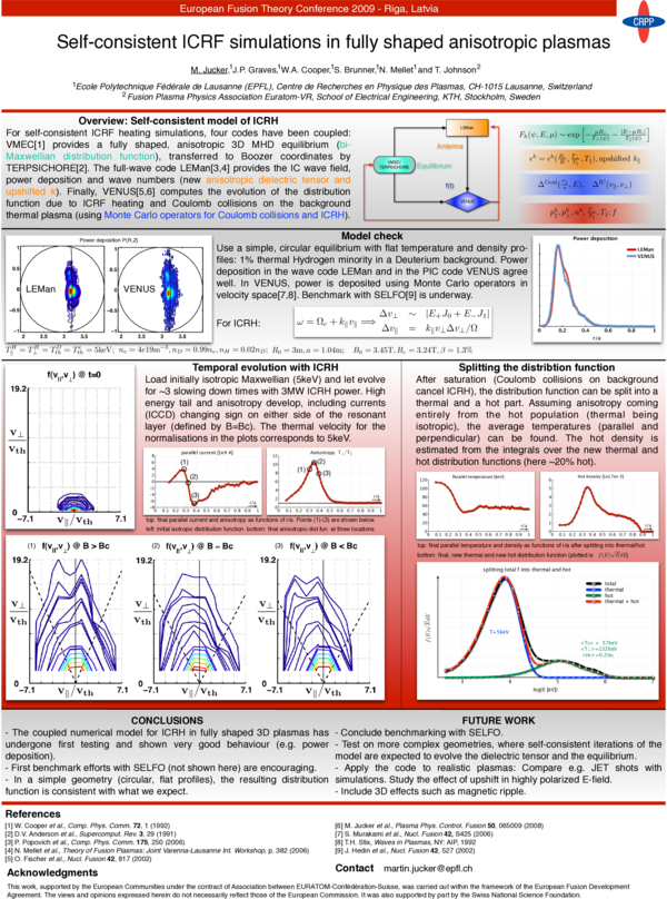 (PDF) Self-consistent ICRF simulations in fully shaped anisotropic plasmas