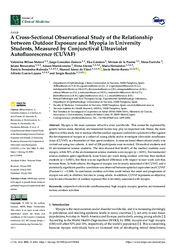 (PDF) A Cross-Sectional Observational Study of the Relationship between ...