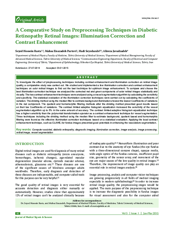 (PDF) A comparative study on preprocessing techniques in diabetic retinopathy retinal images ...