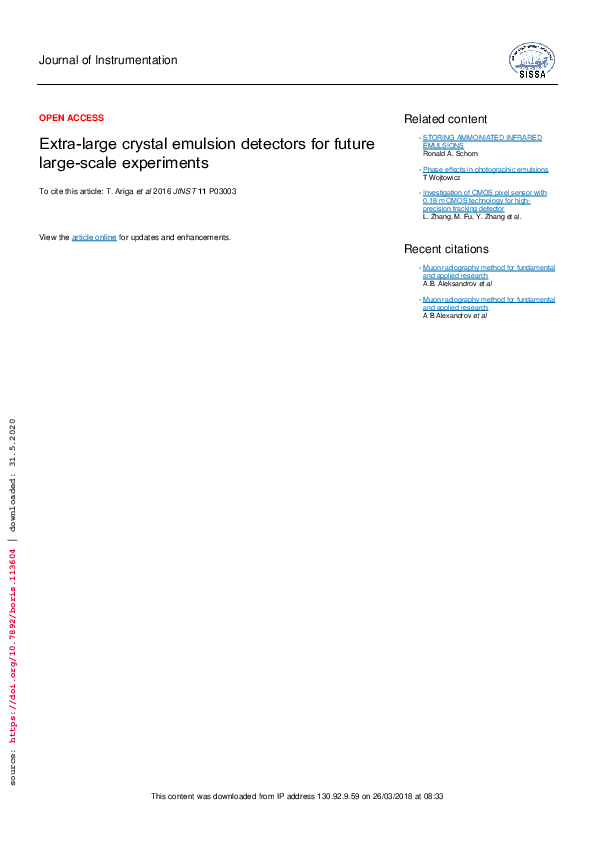(PDF) Extra-large crystal emulsion detectors for future large-scale ...