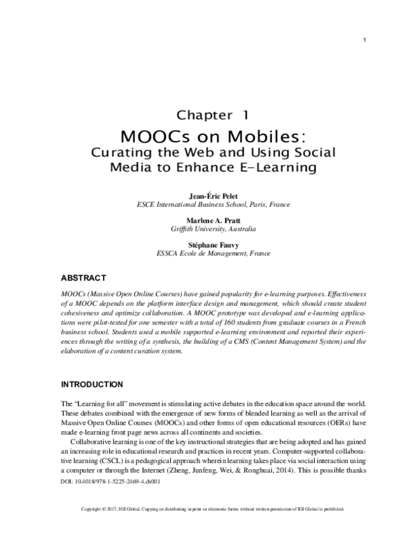 (PDF) MOOCs on Mobiles