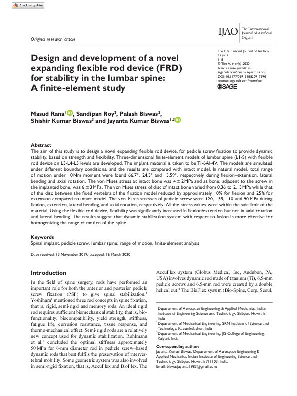(PDF) Design and development of a novel expanding flexible rod device ...