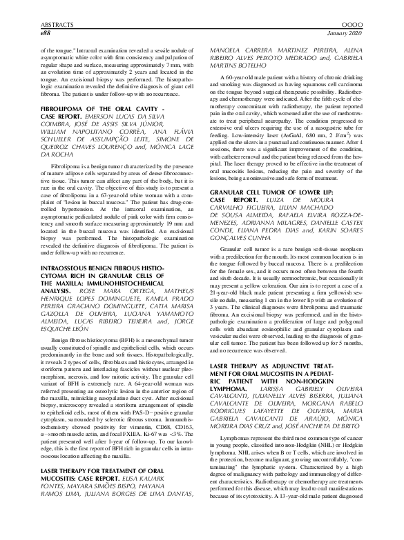 (PDF) Laser Therapy for Treatment of Oral Mucositis: Case Report