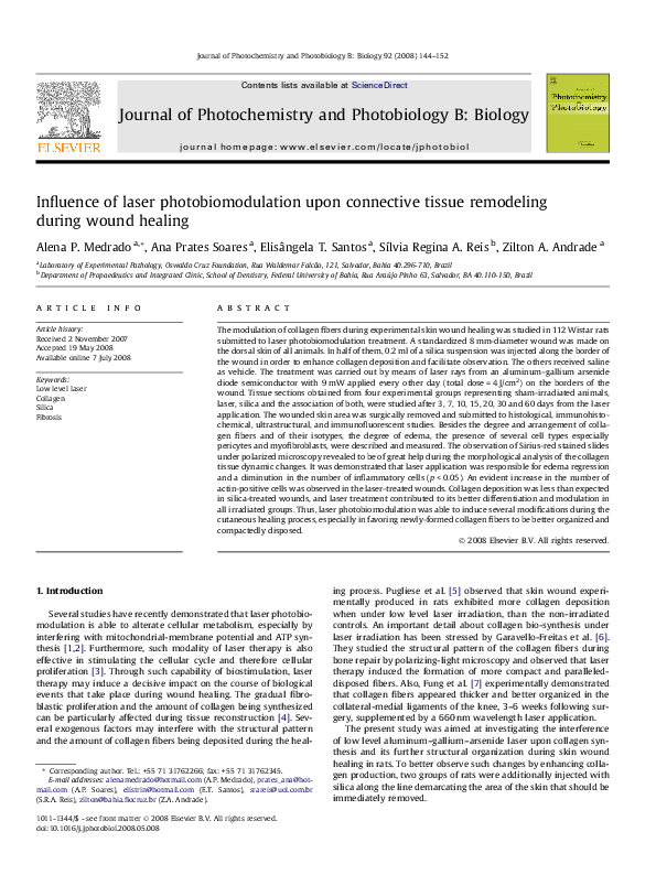 (PDF) Influence of laser photobiomodulation upon connective tissue ...