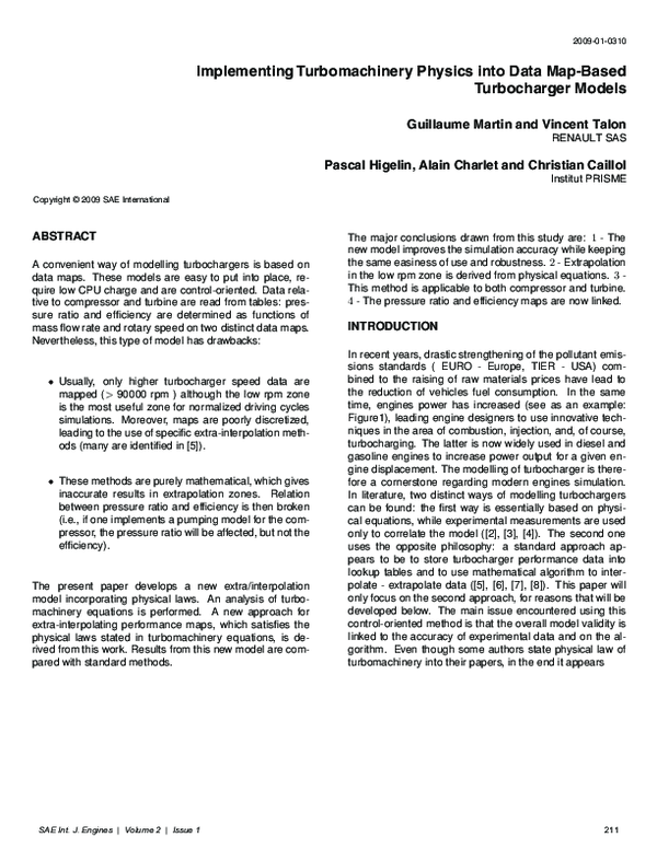 (PDF) Implementing Turbomachinery Physics into Data Map-Based ...