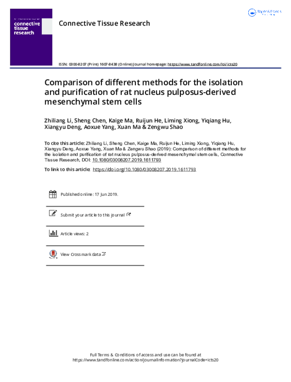 (PDF) Comparison of different methods for the isolation of mesenchymal stem cells from umbilical ...