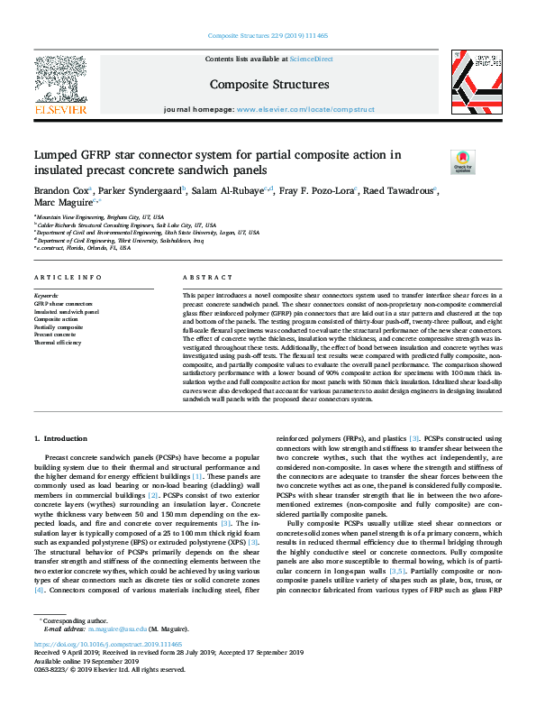 (PDF) Lumped GFRP star connector system for partial composite action in ...