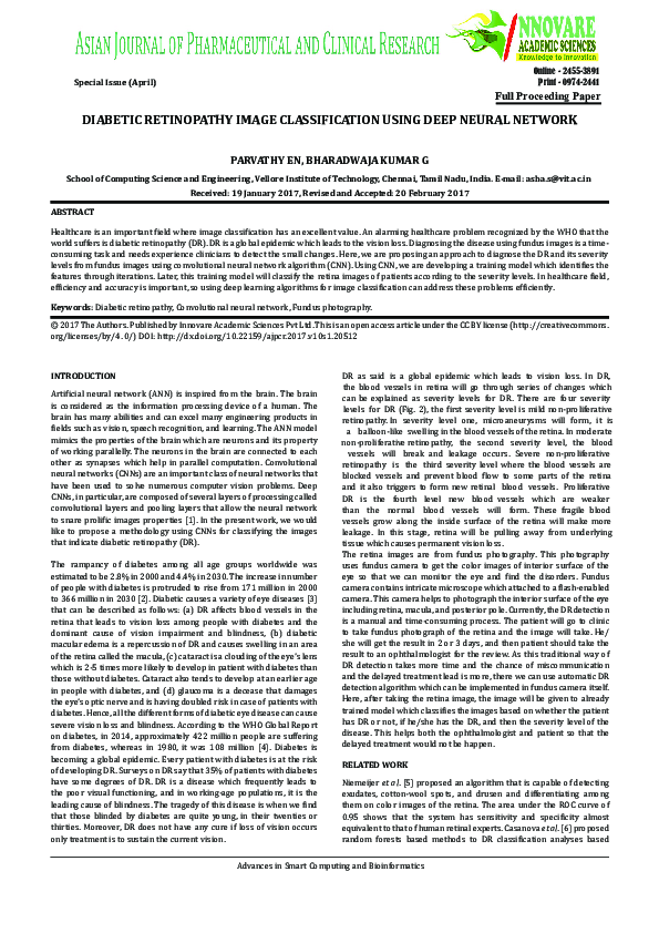 (PDF) Diabetic Retinopathy Image Classification Using Deep Neural Network