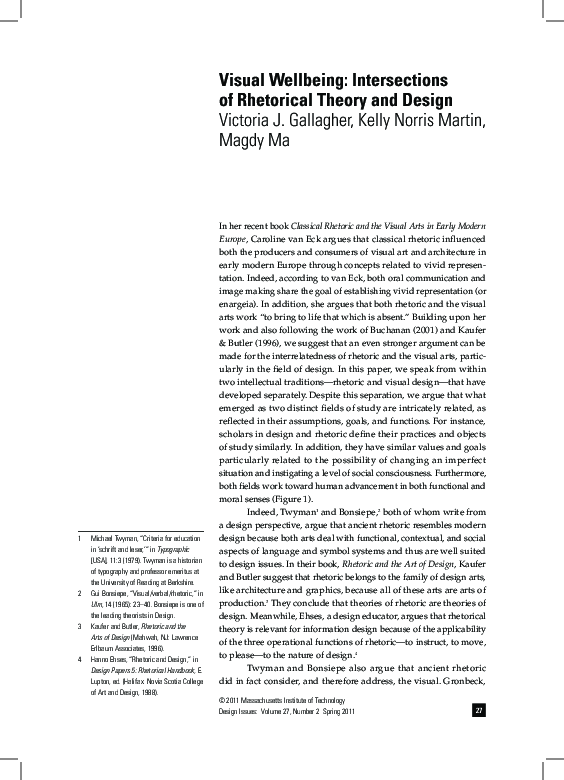 (PDF) Visual Well-being: Intersections of Rhetorical Theory and Visual ...
