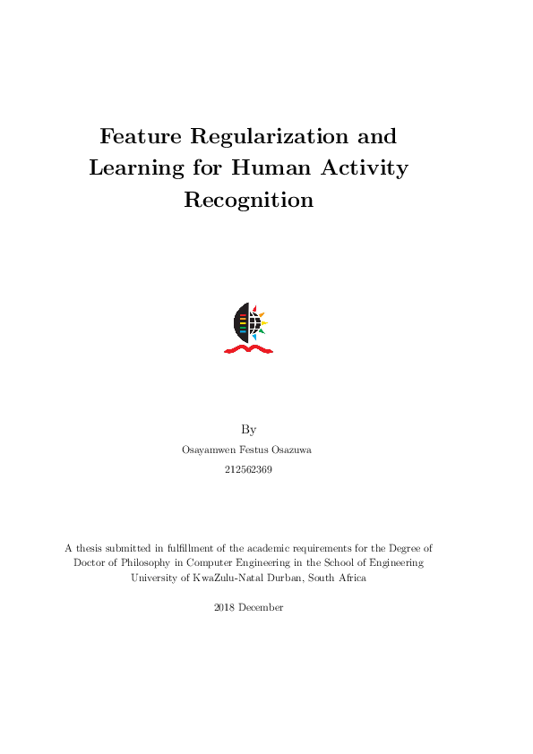 (PDF) Feature regularization and learning for human activity recognition | festus osayamwen ...