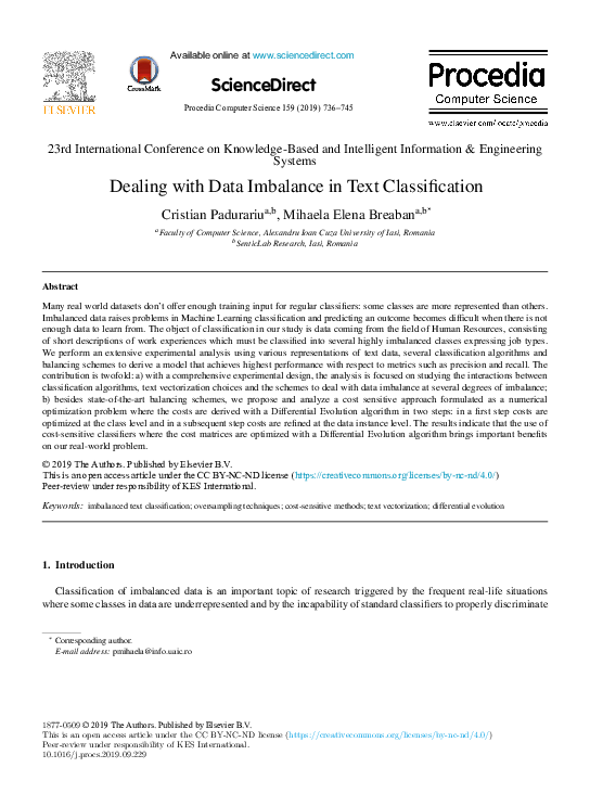 (PDF) Optimizing Cost-Sensitive Text Classification