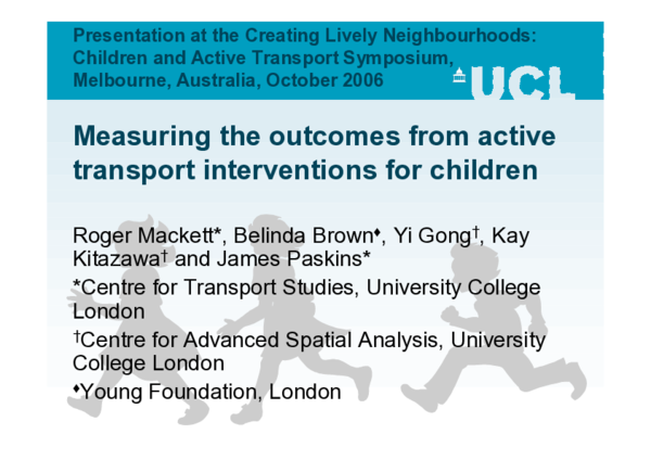 (PDF) Measuring the outcomes from active transport interventions for ...