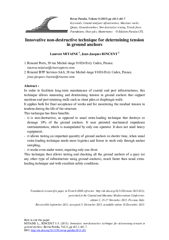 (PDF) Innovative non-destructive technique for determining tension in ...