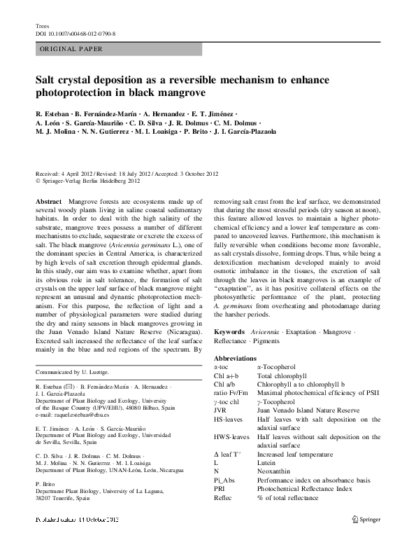 (PDF) Salt crystal deposition as a reversible mechanism to enhance ...