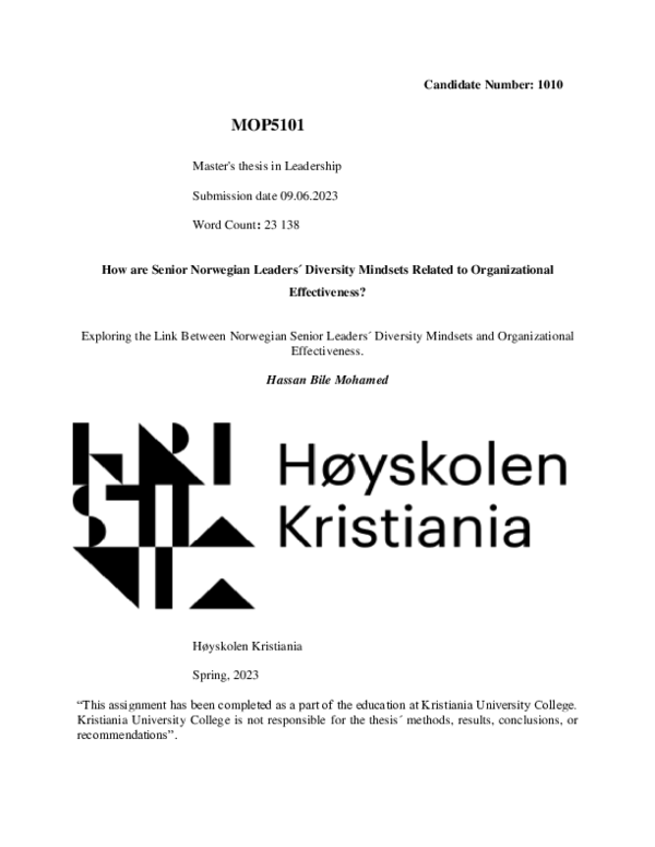 (PDF) Master Thesis