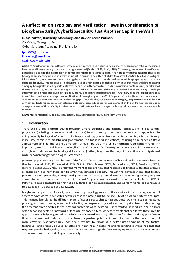 (PDF) A Reflection on Typology and Verification Flaws in consideration ...