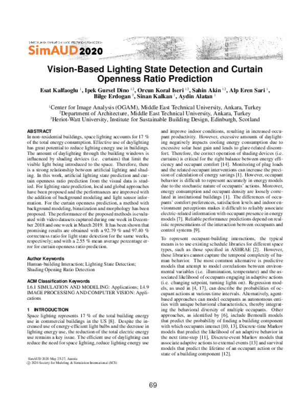 (PDF) Vision-Based Lighting State Detection and Curtain Openness Ratio ...