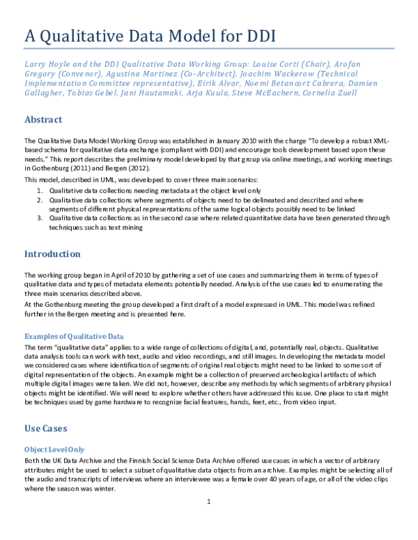 (PDF) A Qualitative Data Model for DDI