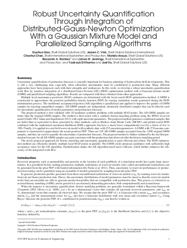 (PDF) Robust Uncertainty Quantification through Integration of Distributed Gauss-Newton ...